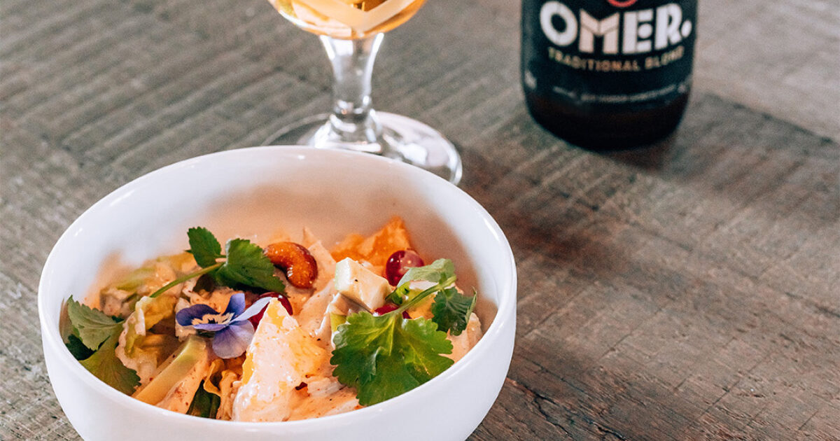 OMER. | Salmon teriyaki with rice noodles